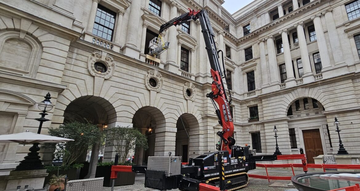 Lifting Through a Listed Building Window with the TMC 525